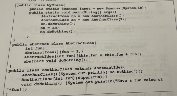 Solved public class MyClass public static Scanner input = | Chegg.com