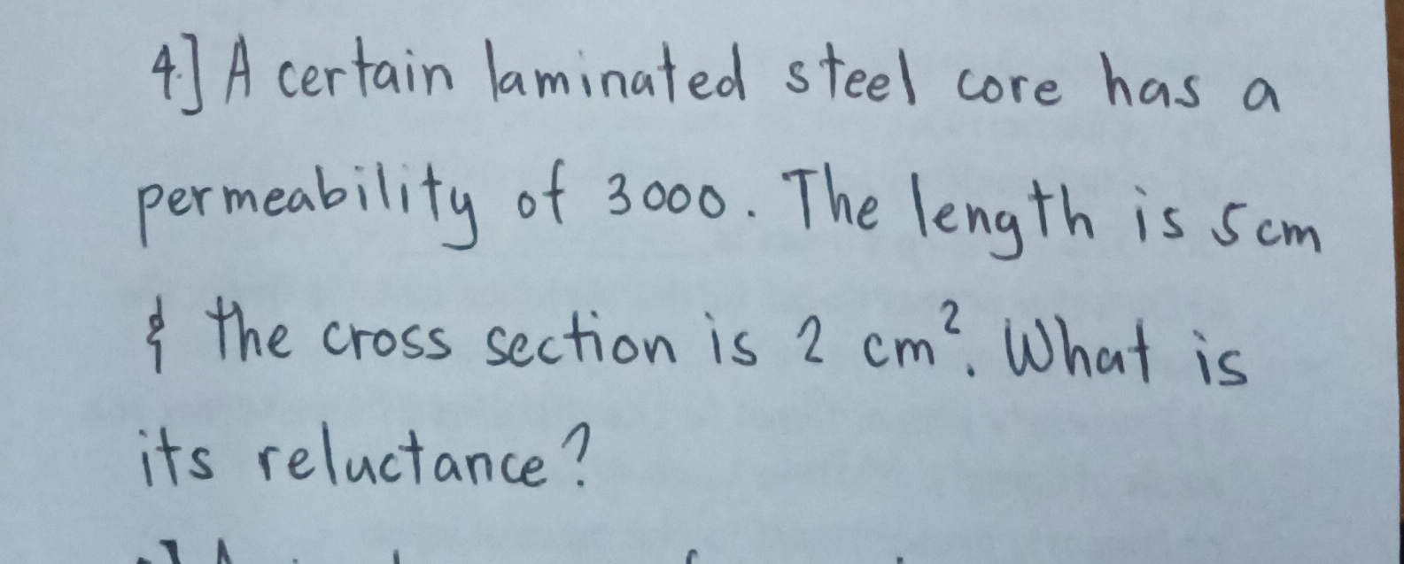 Solved 4.] ﻿A certain laminated steel core has a | Chegg.com