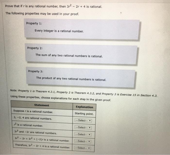 Solved Prove that if ris any rational number, then 32 - 2r + | Chegg.com