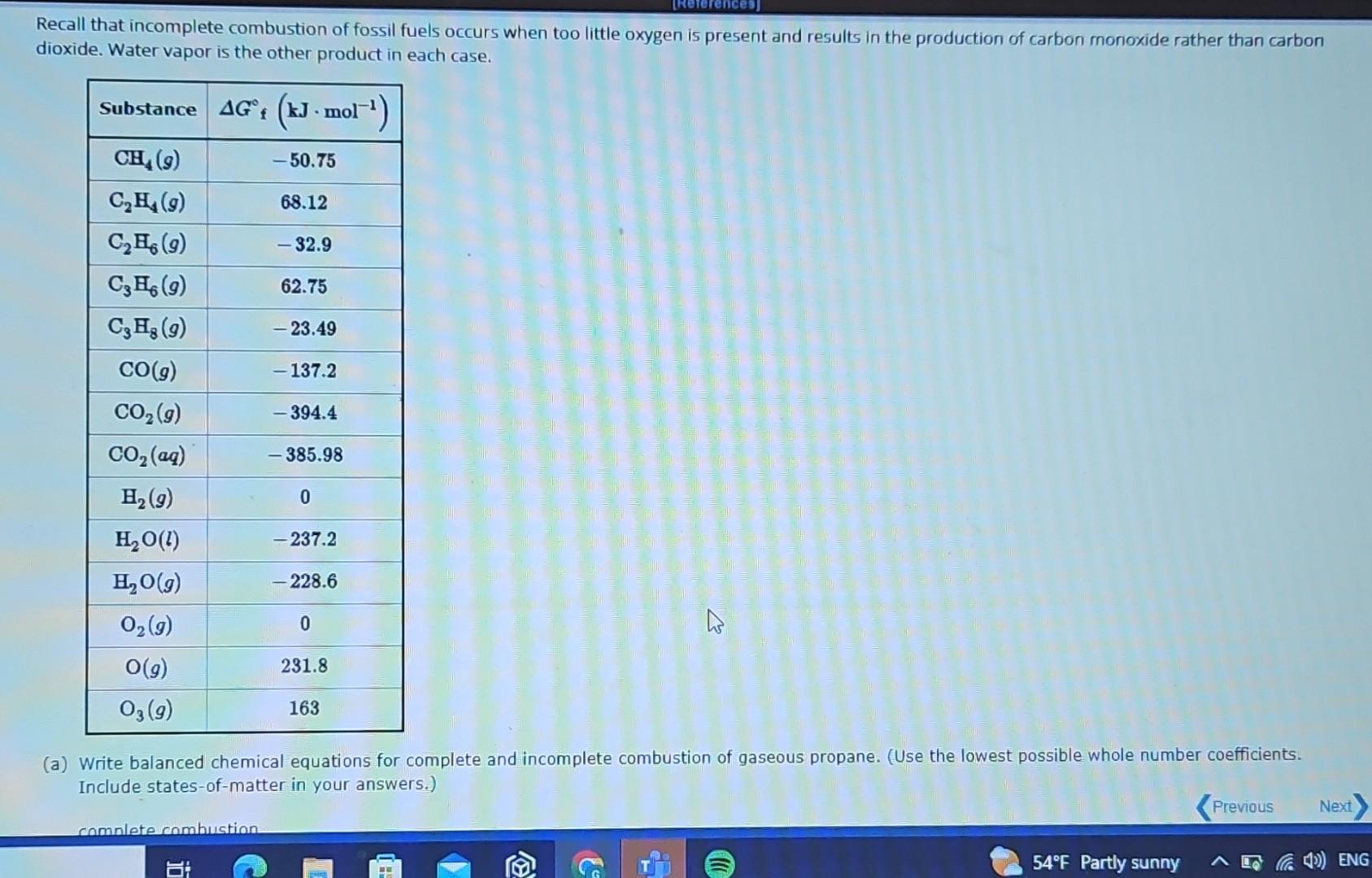 Solved Recall that incomplete combustion of fossil fuels | Chegg.com