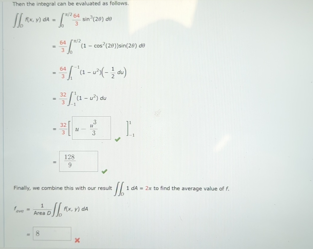 Solved Then the integral can be evaluated as | Chegg.com