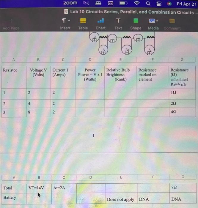 Construct the circuit figure 1 using The Circuit | Chegg.com