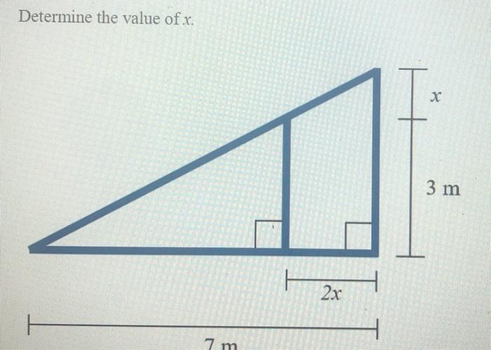 Solved Determine the value of x. | Chegg.com