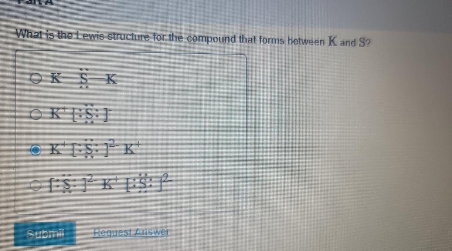 Solved What is the Lewis structure for the compound that | Chegg.com