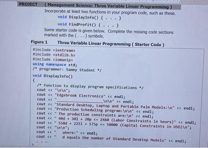Solved pls i need cis c++ cording of this project and pls | Chegg.com