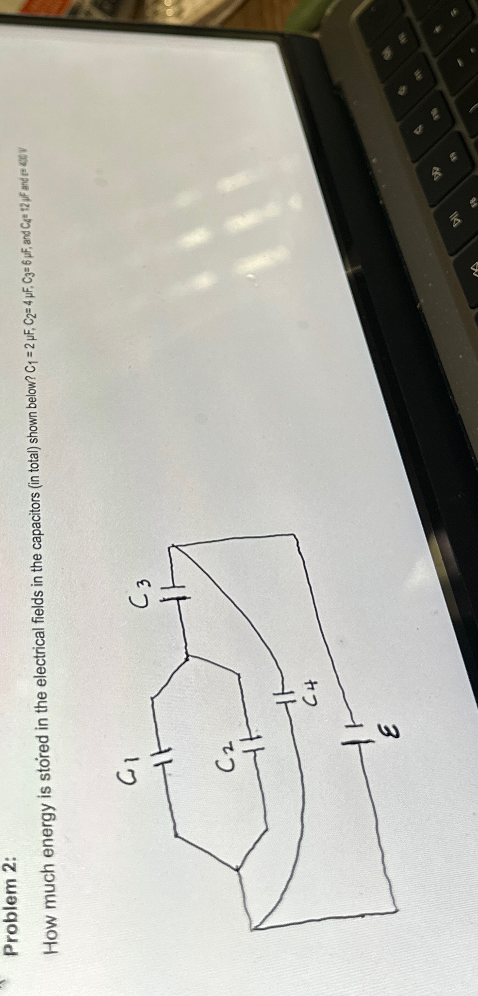 Solved Problem 2: Home much energy is stored in the electric | Chegg.com