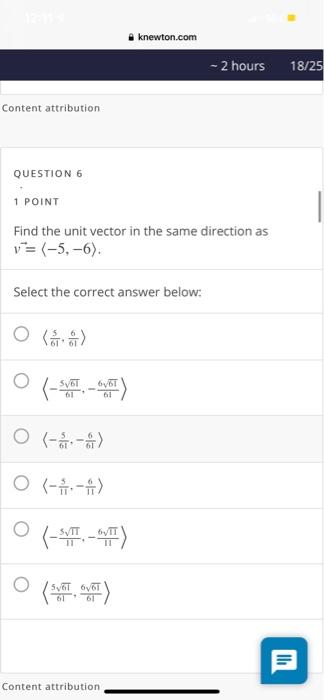 Solved Find the unit vector in the same direction as v⃗ | Chegg.com