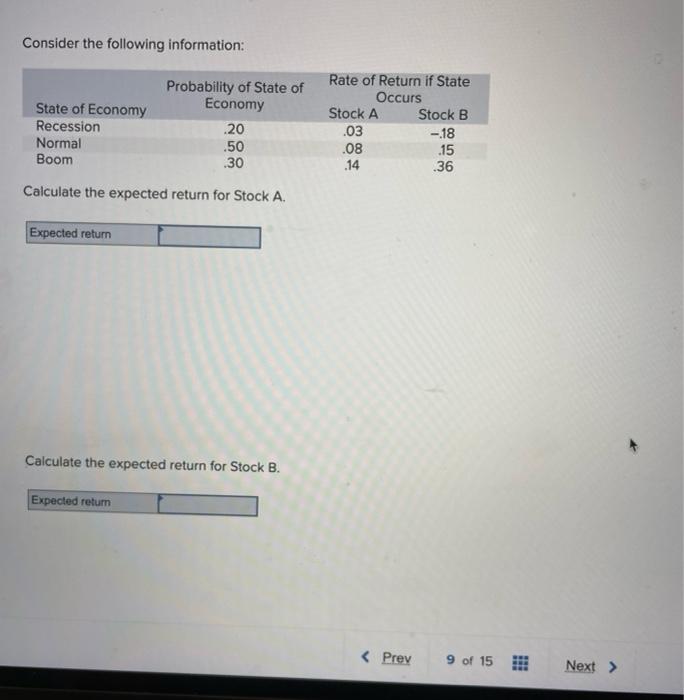 Solved Consider the following information: Calculate the | Chegg.com