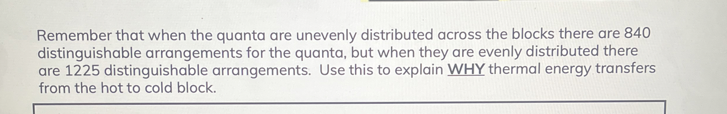 Solved Remember that when the quanta are unevenly | Chegg.com
