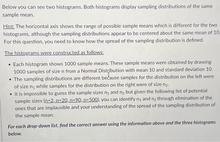 Below you can see two histograms. Both histograms | Chegg.com