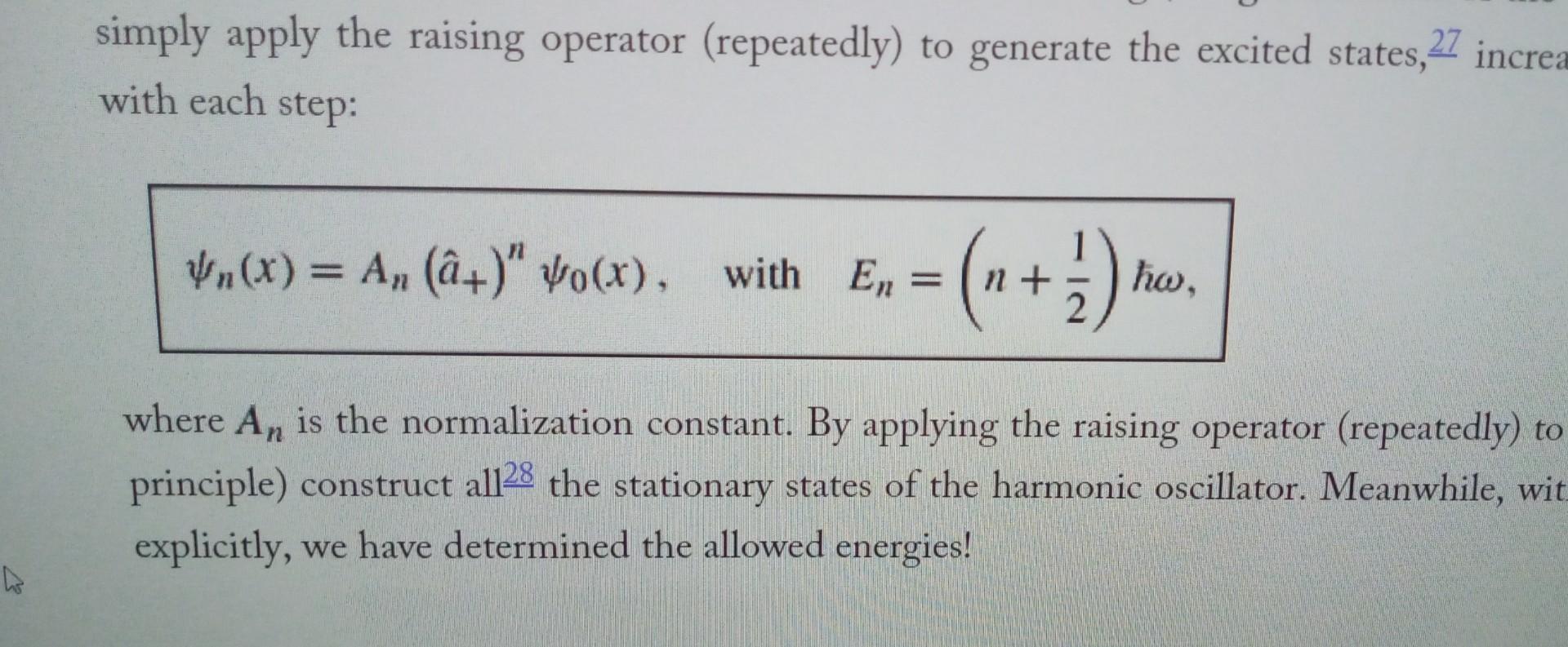 Solved Example 2.4 Find the first excited state of the | Chegg.com
