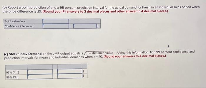 Solved The following partial JMP regression output for the | Chegg.com
