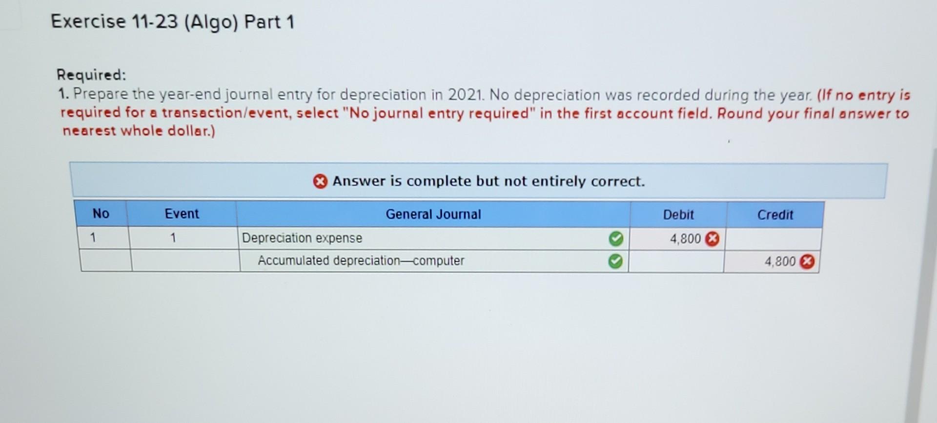 Solved Required information Exercise 11-23 (Algo) Change in | Chegg.com