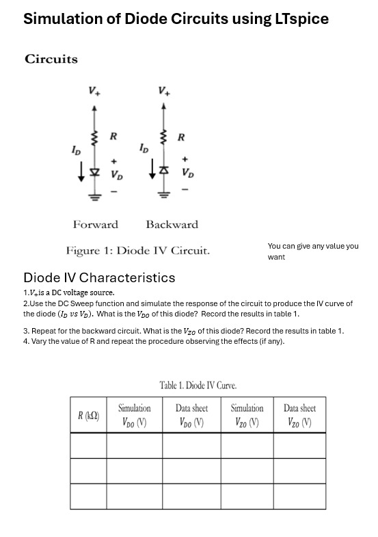 Solved Simulation of Diode Circuits using | Chegg.com