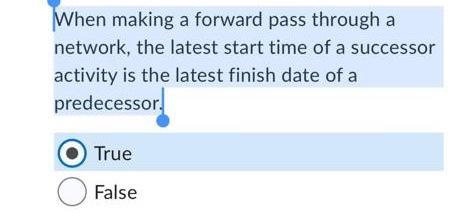 Solved When making a forward pass through a network, the | Chegg.com