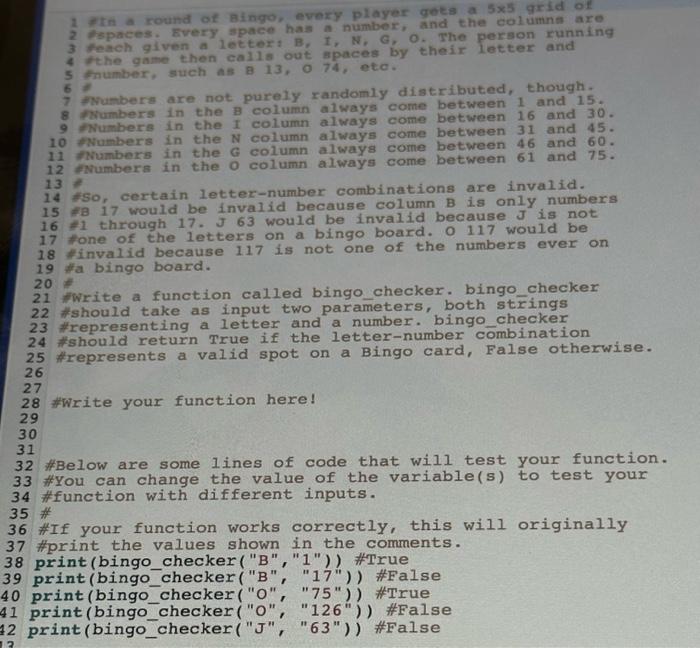 Solved 1 Ith a round of aingo, every player gets a 5×5 grid | Chegg.com