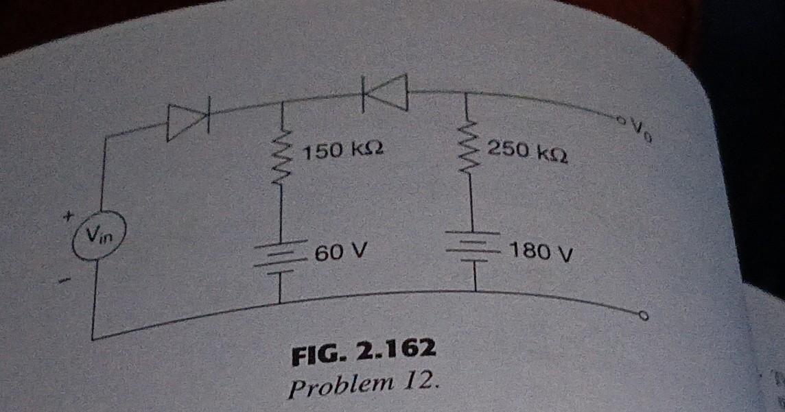 Solved Consider a diode circuit shown in fig. Determine the | Chegg.com