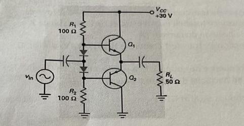 Solved From the figure below, what is the quiescent | Chegg.com