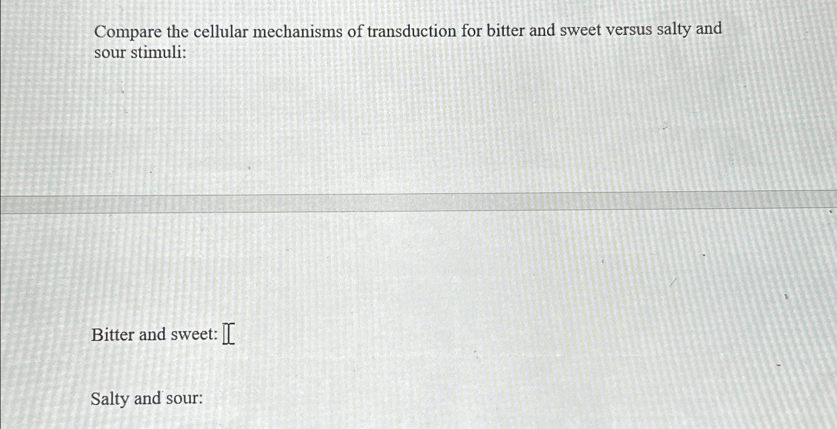 Solved Compare the cellular mechanisms of transduction for | Chegg.com