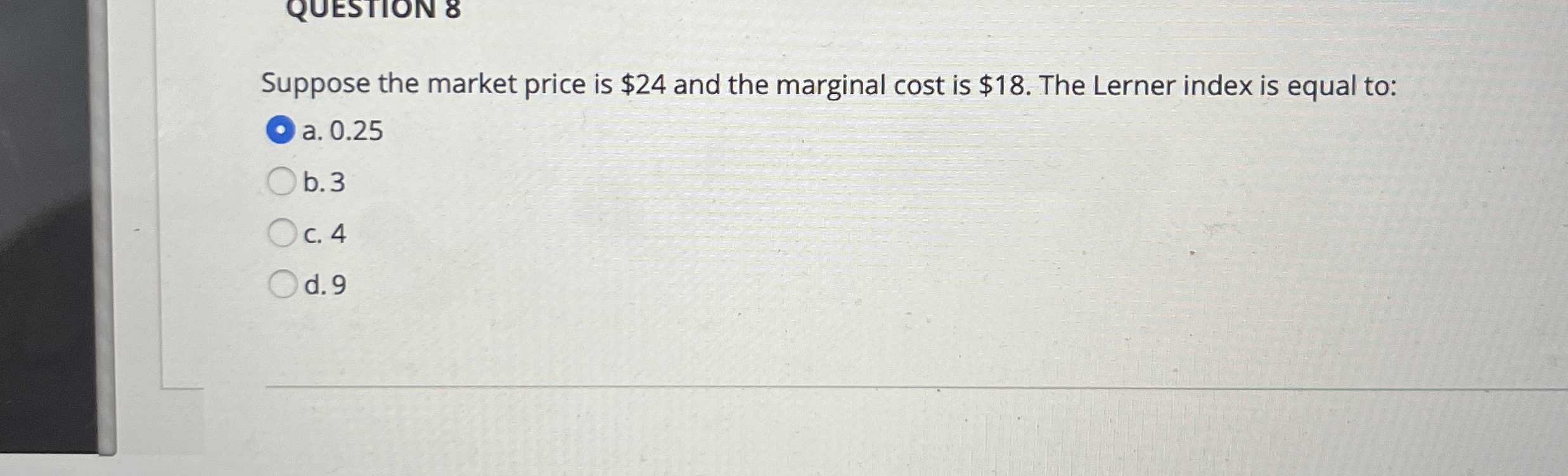 Solved Suppose the market price is $24 ﻿and the marginal | Chegg.com
