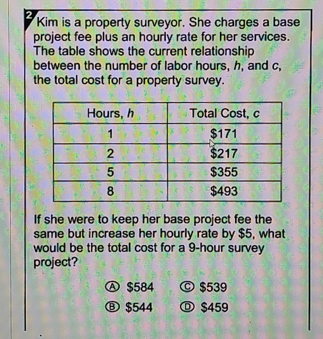 Solved Kim is a property surveyor. She charges a base | Chegg.com