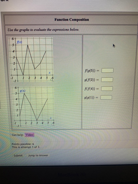 Solved Function Composition Use the graphs to evaluate the | Chegg.com