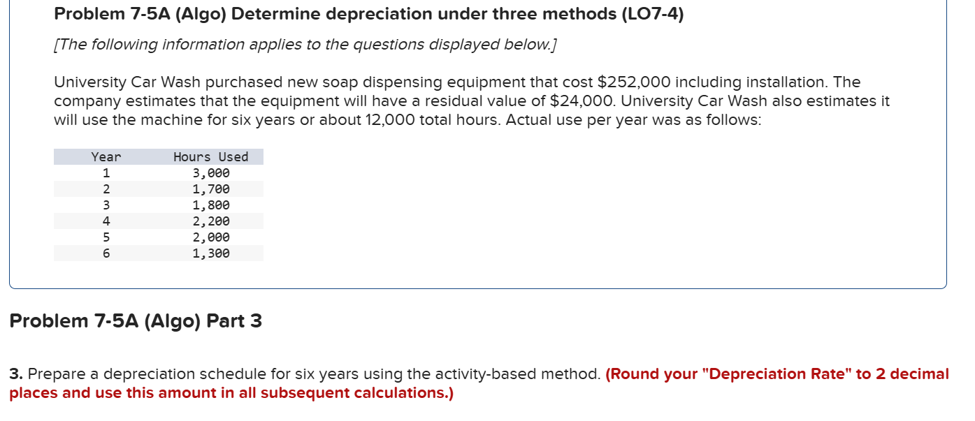 Solved Problem 7-5A (Algo) ﻿Part 3 3. ﻿Prepare a | Chegg.com