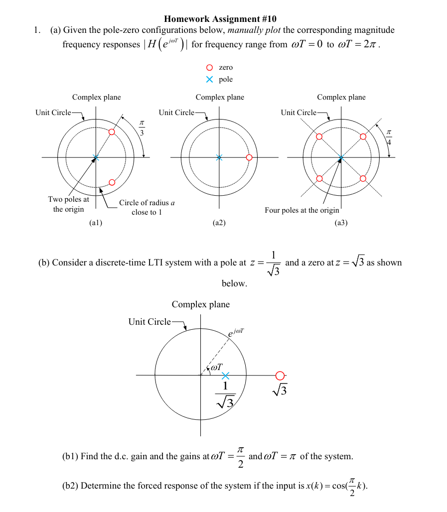 Solved Homework Assignment 10 A given The Pole Zero