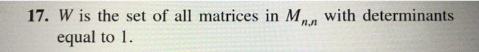 Solved Subsets That Are Not Subspaces In Exercises 720 W