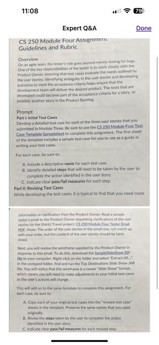 CS 250 Module Four Assignmem Guidelines and Rubric | Chegg.com