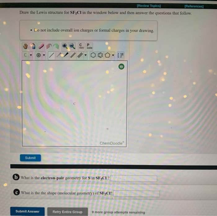Solved [Review Topics) [References! Draw the Lewis structure | Chegg.com