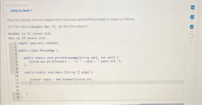 Solved Java please // please use the code that is already | Chegg.com