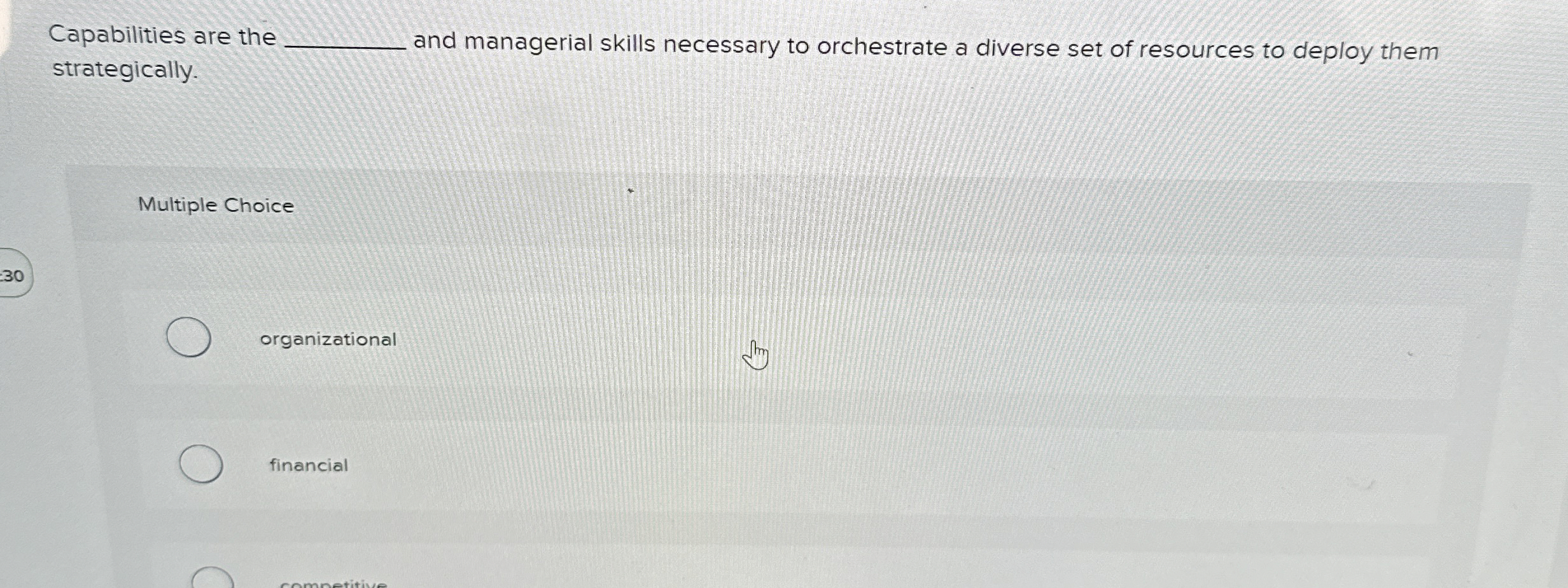 Solved Capabilities are the strategically.and managerial | Chegg.com