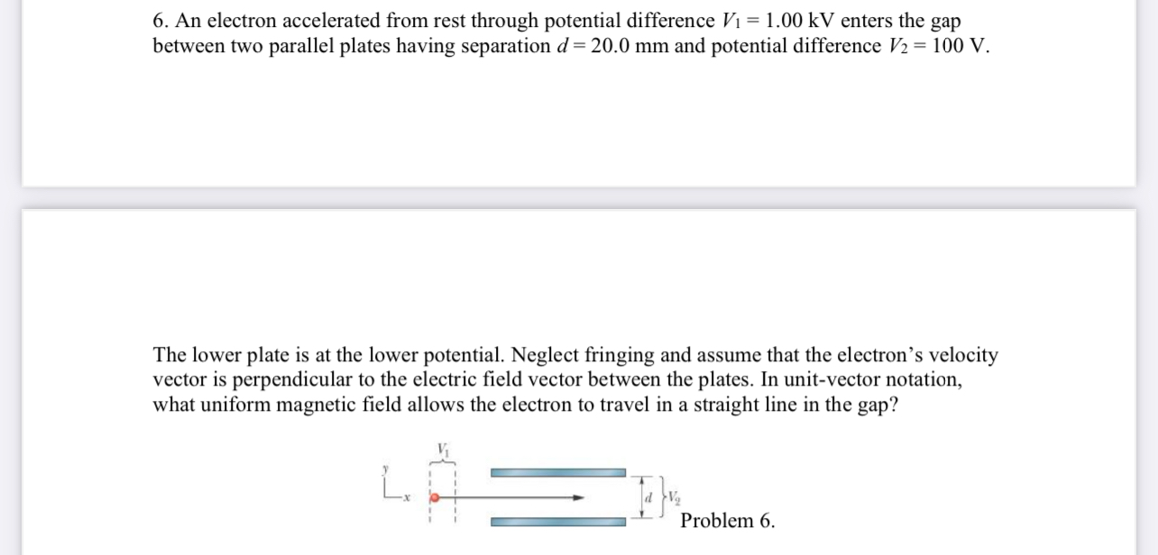 Solved An Electron Accelerated From Rest Through Potential