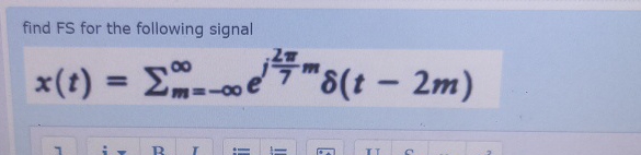 Solved find FS ﻿for the following | Chegg.com