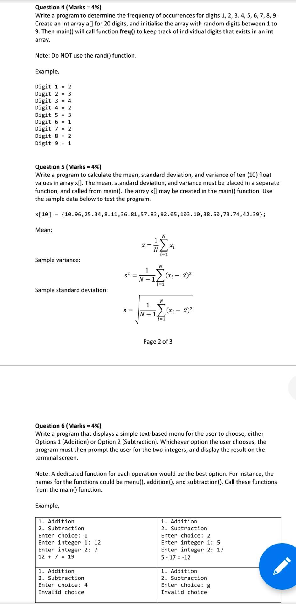 Solved Fundamentals of Programming Individual Lab Assignment | Chegg.com