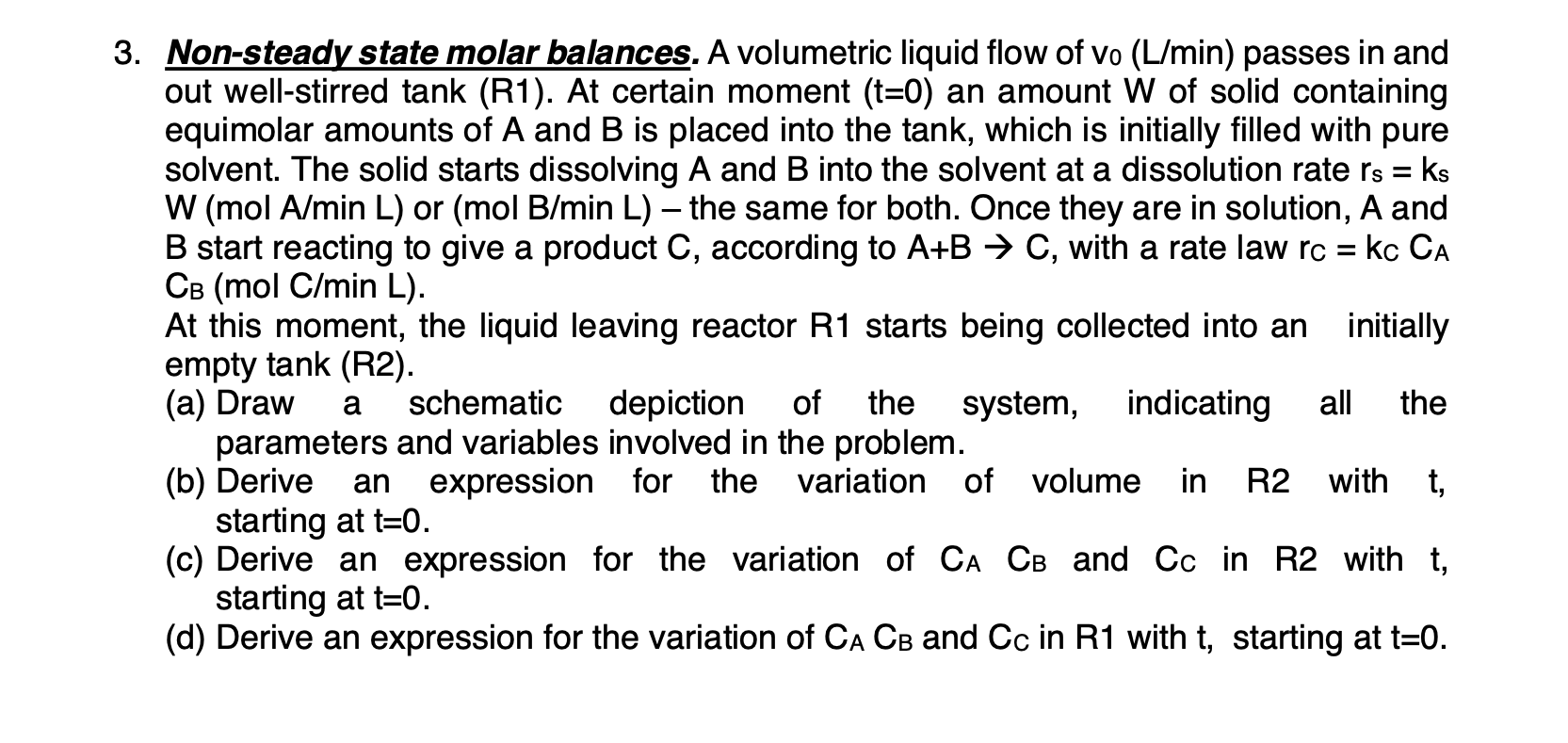 Solved please include all equations, show all steps. | Chegg.com