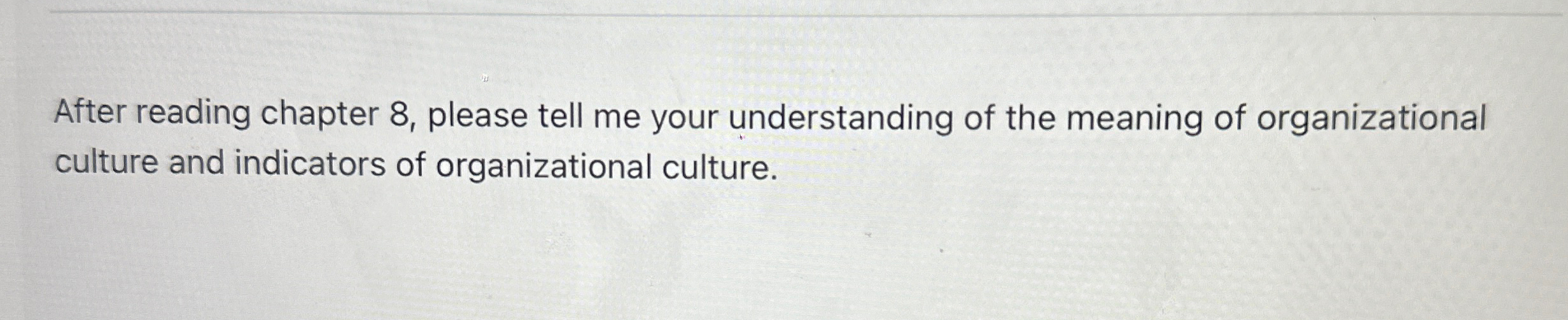 Solved After reading chapter 8 , ﻿please tell me your | Chegg.com