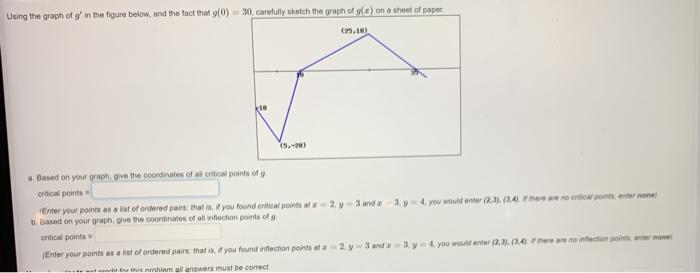 Solved Problem 1. Jsing the graph of g' in the figure below, | Chegg.com Solved Problem 1. Jsing the graph of g' in the figure below, | Chegg.com