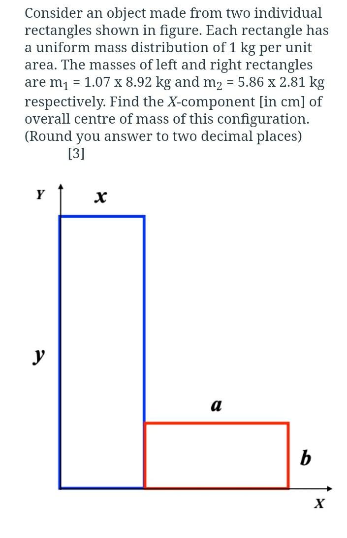 Solved Consider an object made from two individual | Chegg.com