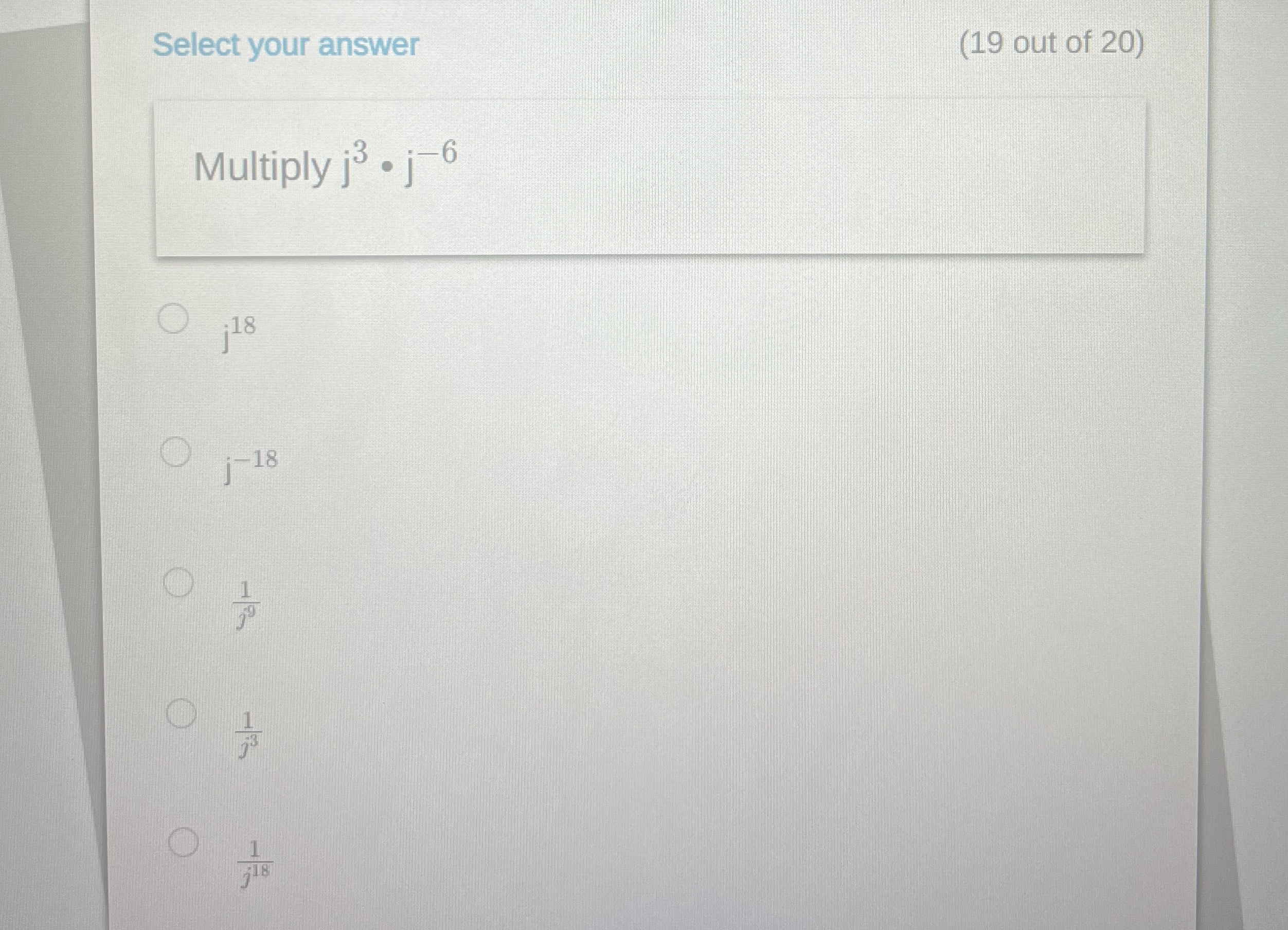 Solved Select your answer(19 ﻿out of 20 )Multiply | Chegg.com