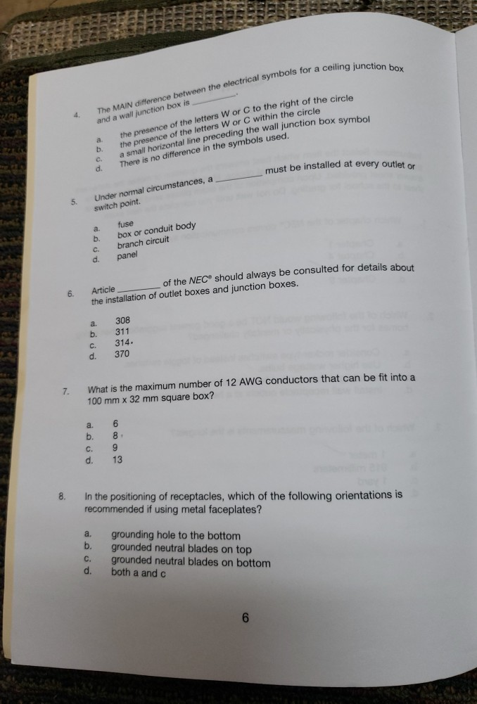 Solved The MAIN difference between the electrical symbols | Chegg.com