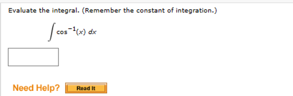 Solved Evaluate the integral. (Remember the constant of | Chegg.com