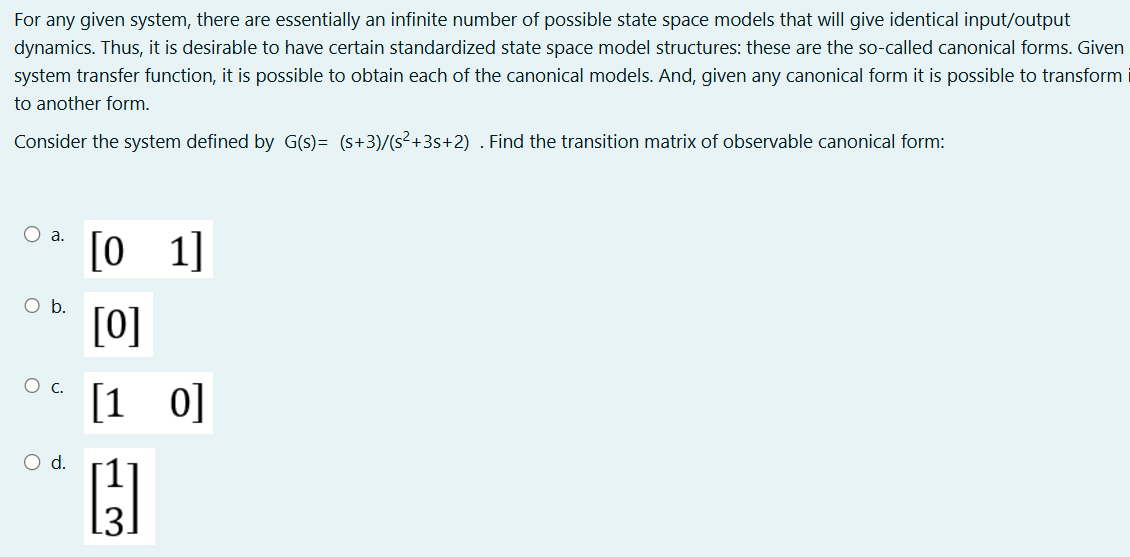 Solved For any given system, there are essentially an | Chegg.com