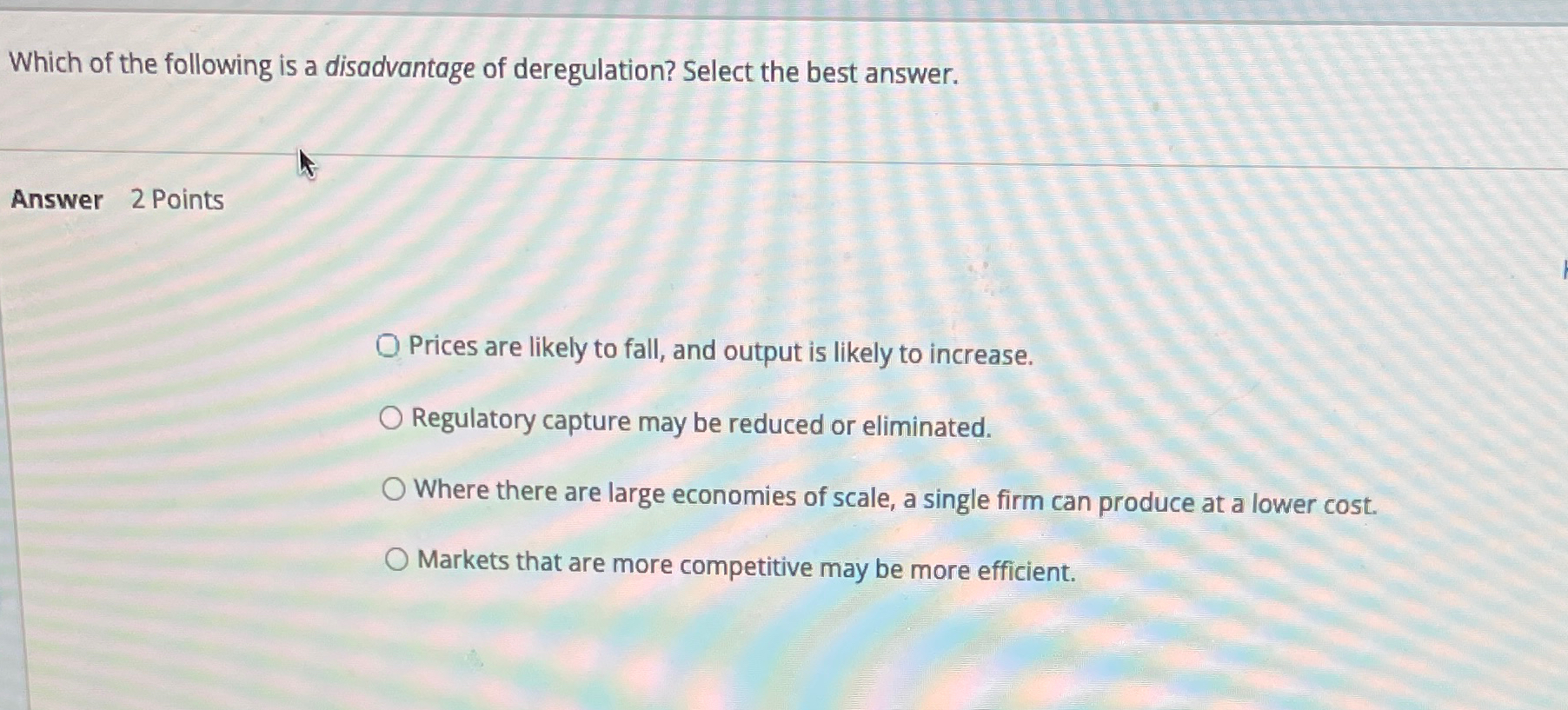 Solved Which of the following is a disadvantage of | Chegg.com