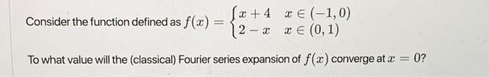 Solved Consider the function defined as f(x) = - x 2+4 | Chegg.com
