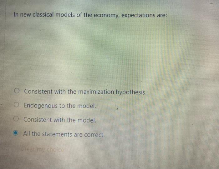Solved What do new classical models have in common with the | Chegg.com