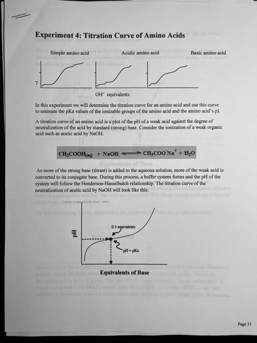 Table 1: Titration of amine anid with 1.0MHClTable 2: | Chegg.com