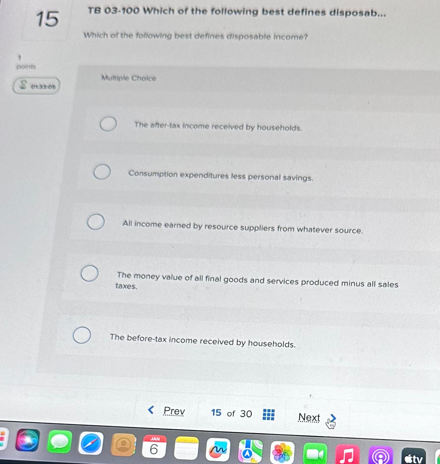 Solved 15TB 03-100 ﻿Which of the following best defines | Chegg.com