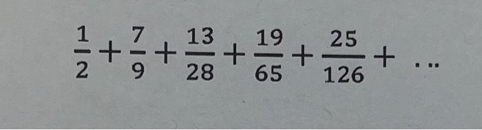 Solved evaluate the convergence of a serie for which the | Chegg.com